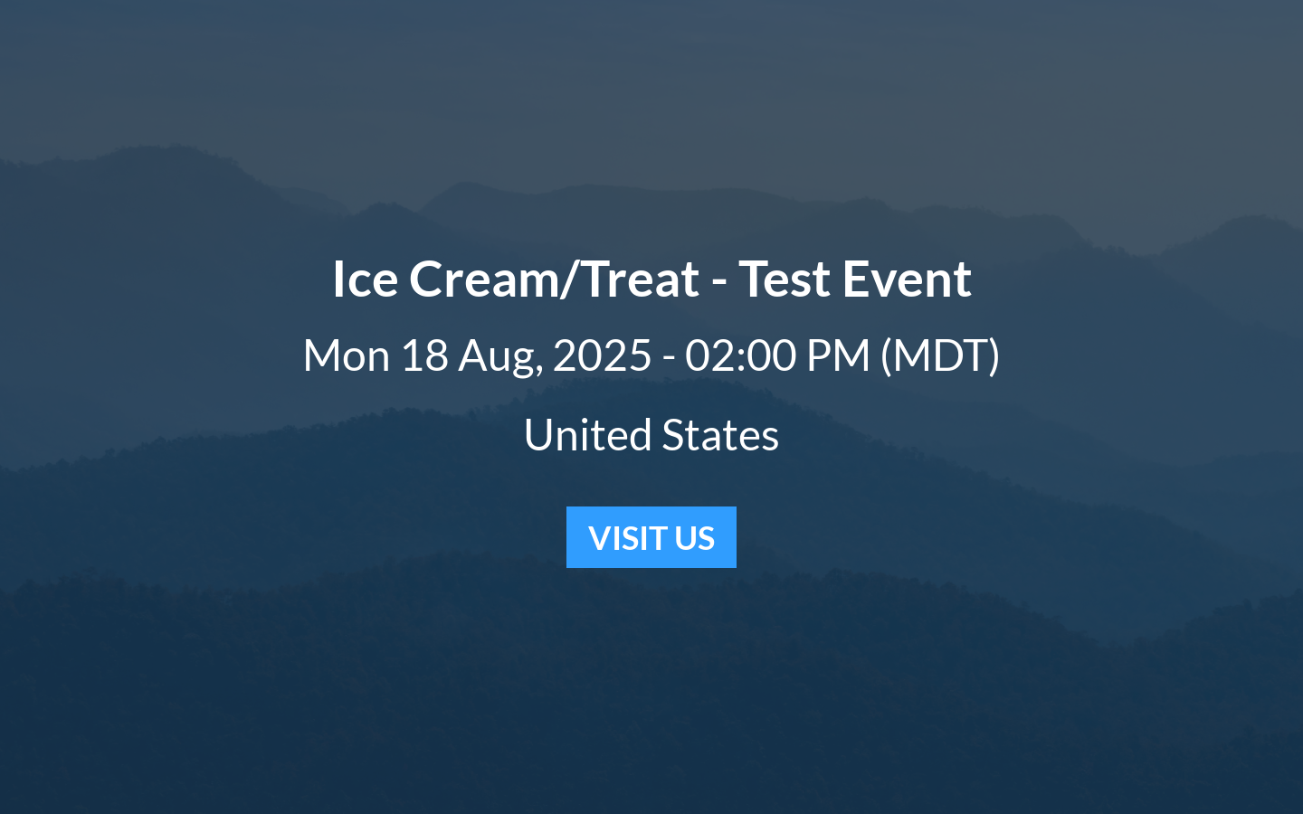 Ice Cream/Treat - Test Event