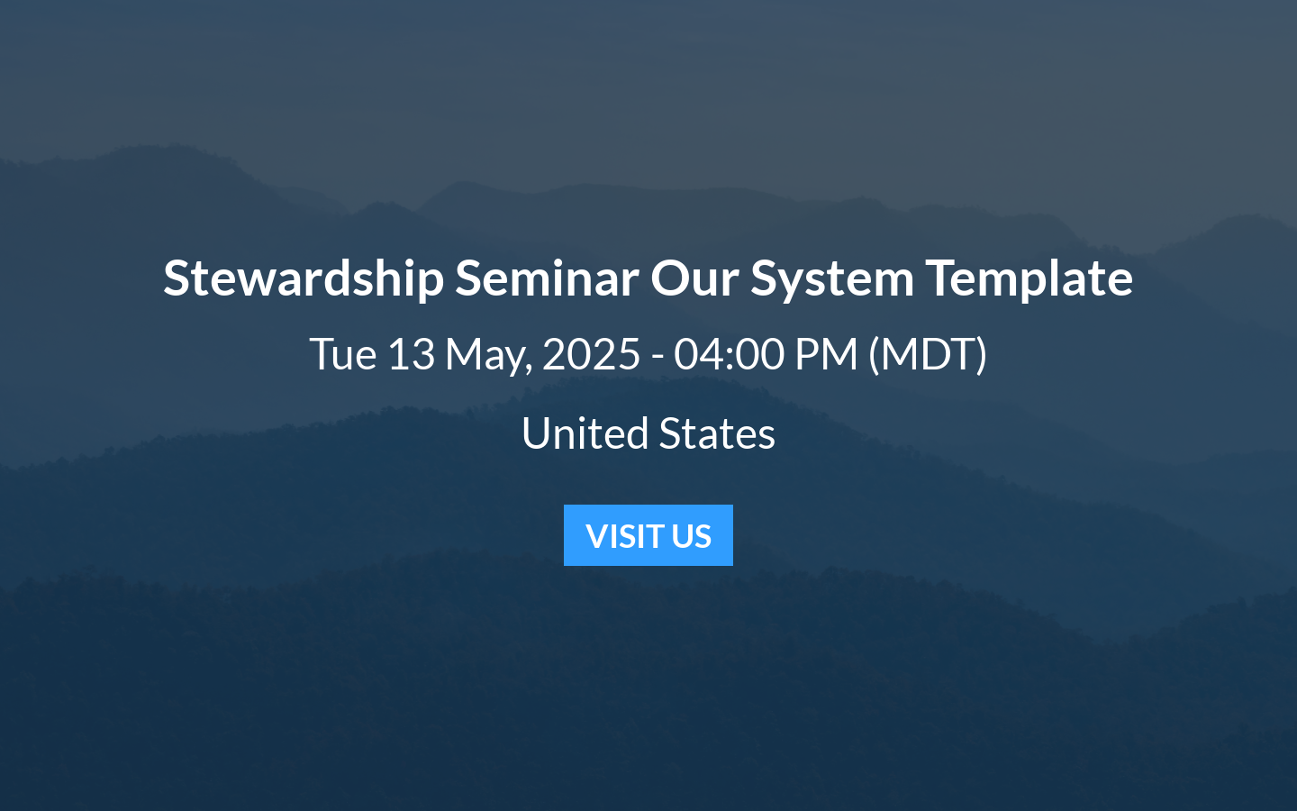 Stewardship Seminar Our System Template